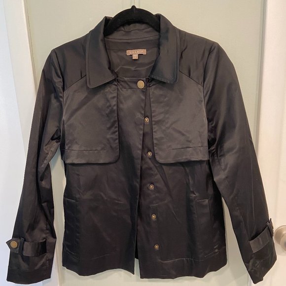 Lilla P | Jackets & Coats | Lilla P Jacket With Black Satin Finish ...